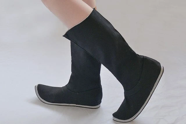 Black Boot Wuxia Style Men's Hanfu Shoes - Newhanfu 2026