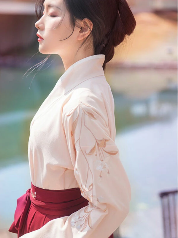 Red Rose Women's Modern Hanfu Ruqun - Newhanfu 2025