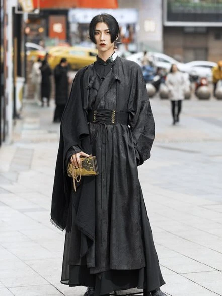 Tang Dynasty Round Collar Robe Hanfu Men's Fashion Gowns - Newhanfu 2025