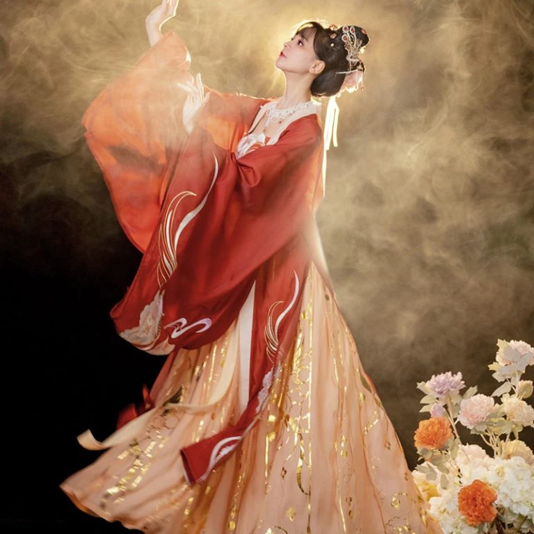 Women Hezi Qun Luxury Tang Dynasty Qixiong Ruqun Hanfu - Newhanfu 2025