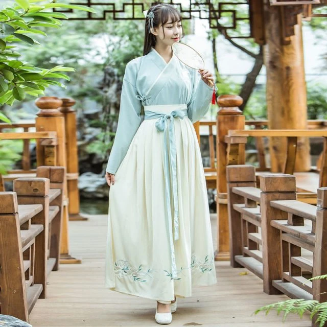 Rainy Lily Women's Green Hanfu Ruqun - Newhanfu 2024