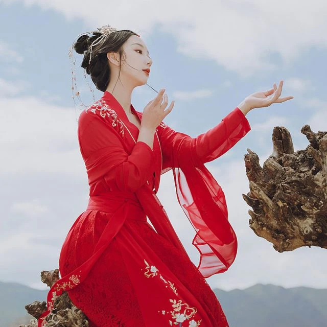 Silk Scarf Hanfu Accessory for Women - Newhanfu 2024