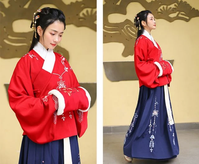 Wreath Tassels Women's Winter Hanfu Aoqun - Newhanfu 2026