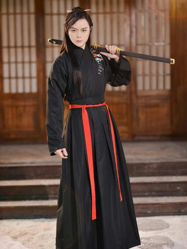 Black Swordman Hanfu Dress - Newhanfu