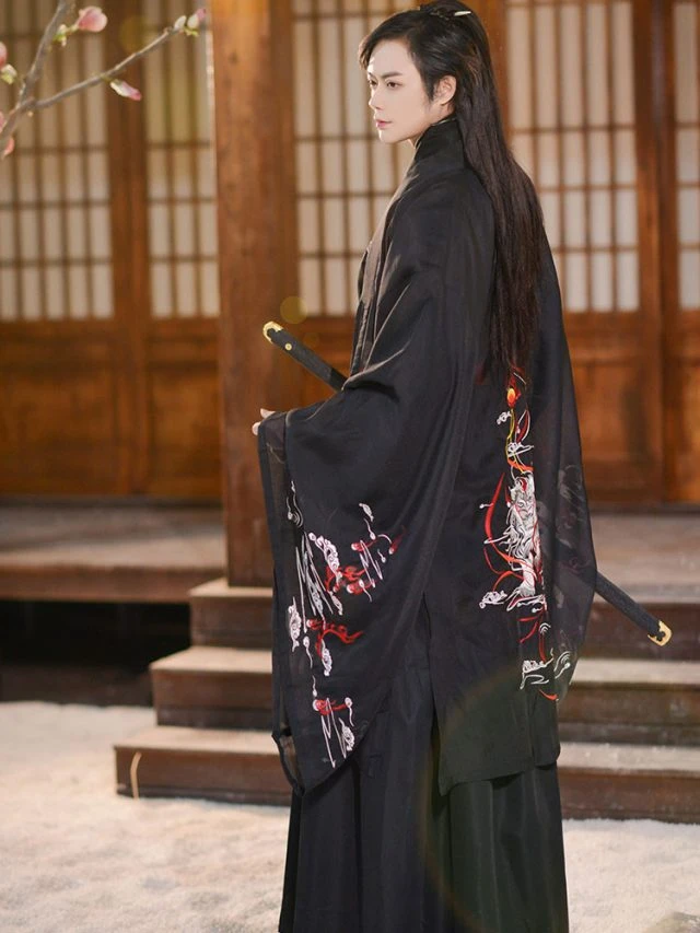 Black Swordman Hanfu Dress - Newhanfu