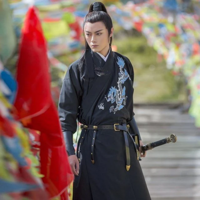 Black Dragon Men's Hanfu Feiyufu Robe - Newhanfu 2025