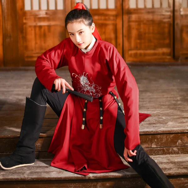 Kylin Robe Red and Black Hanfu Robe - Newhanfu 2025