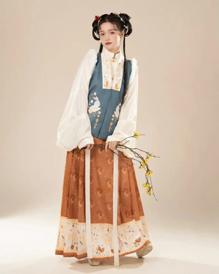 Rabbit Aoqun New Year Women's Hanfu Coat - Newhanfu