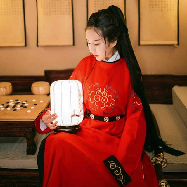 Classic Red Hanfu Chinese Dress for Women - Newhanfu