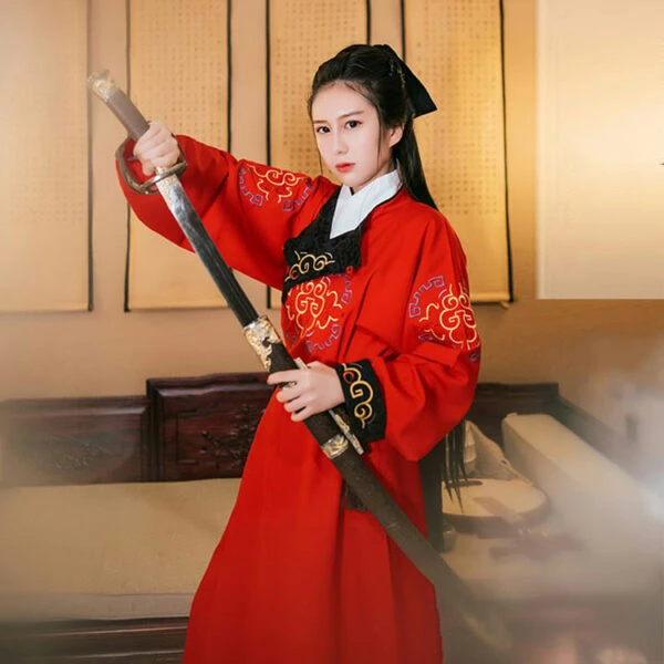Royal Heroine Red Yuanling Pao Hanfu Robe - Newhanfu 2025