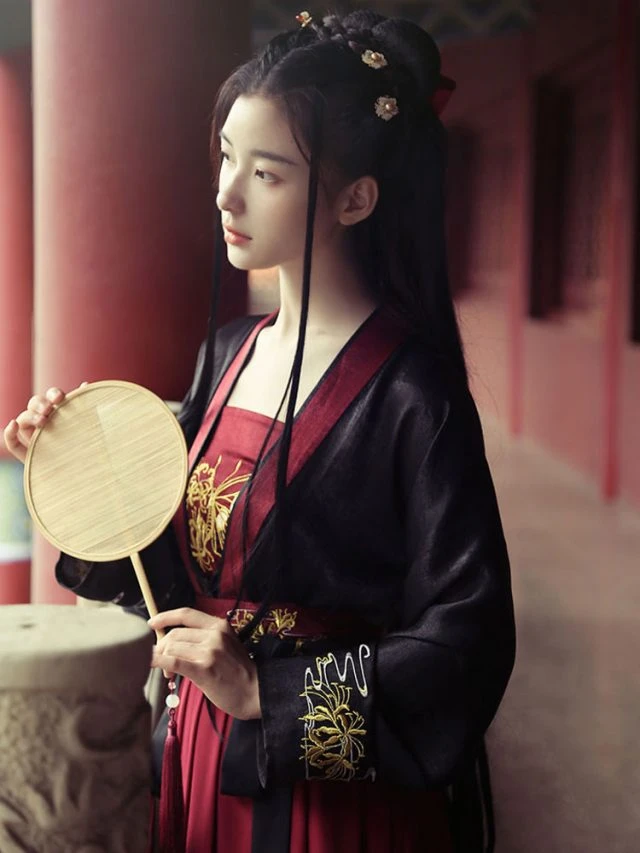 Butterfly Ruqun Black Red Hanfu Ruqun - Newhanfu 2025