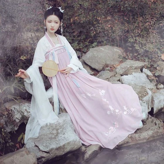 Peach Rabbit Purple Blue Hanfu Qixiong - Newhanfu 2025