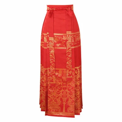 Luoli Flower White, Red Aoqun Hanfu - Newhanfu 2025