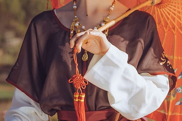 Red Lotus Hanfu Dress - Newhanfu