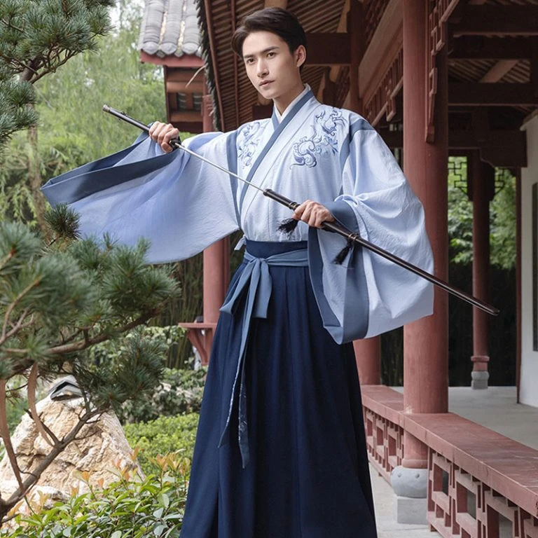 Red Cloud Male Hanfu Ruqun Dress - Newhanfu 2023