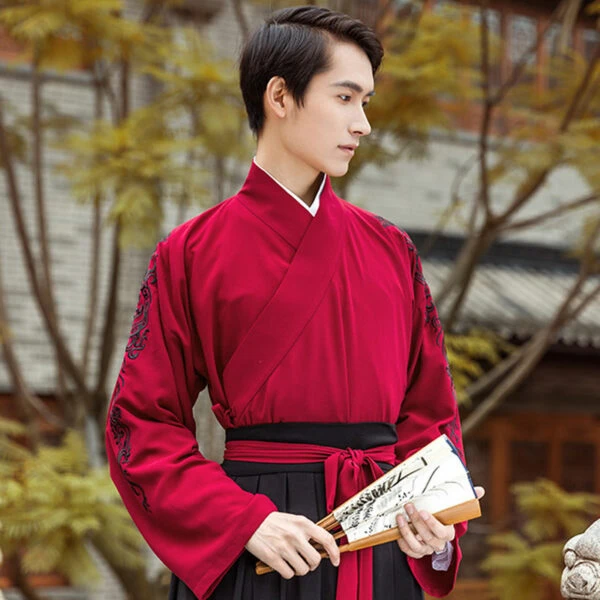 Classic Red Hanfu Chinese Dress for Women - Newhanfu