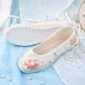 Crane Flats Floral Embroidery Hanfu Shoes - Newhanfu 2025