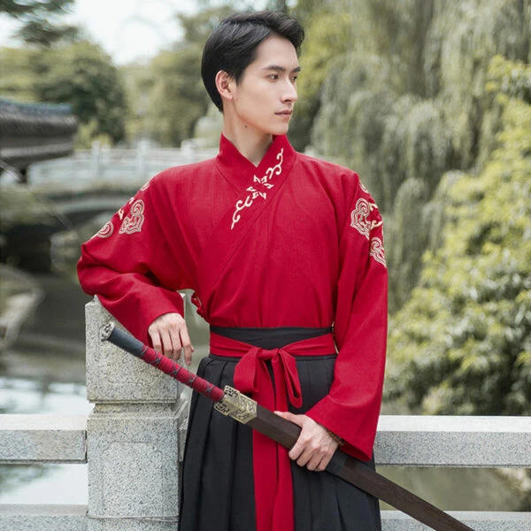 Round Neck Robe Tang Dynasty Style Game Inspired Awesome Hanfu ...