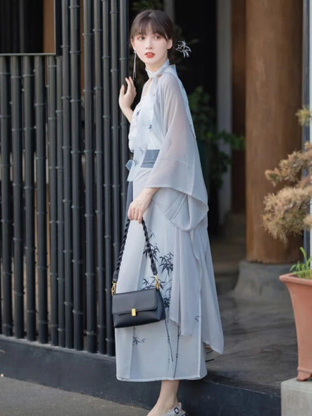 Water Color Hanfu Dress - Newhanfu