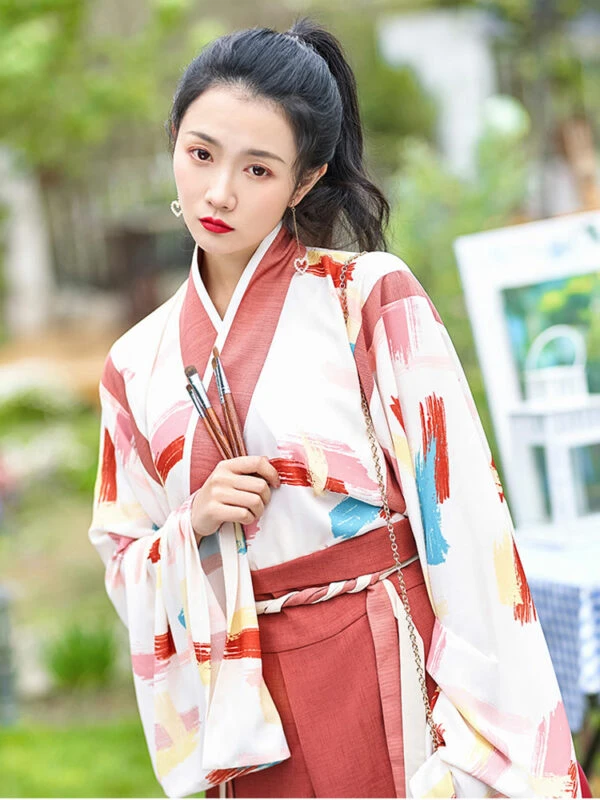 Water Color Hanfu Dress - Newhanfu