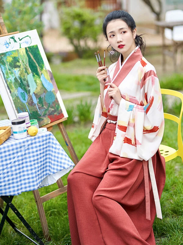 Water Color Hanfu Dress - Newhanfu