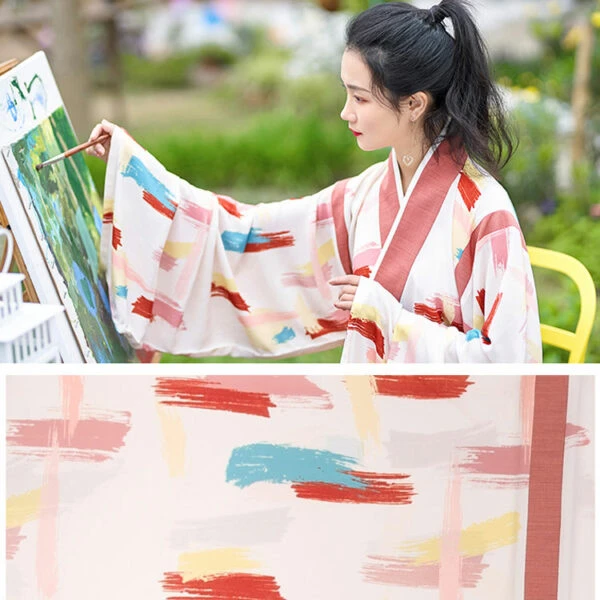 Water Color Hanfu Dress - Newhanfu
