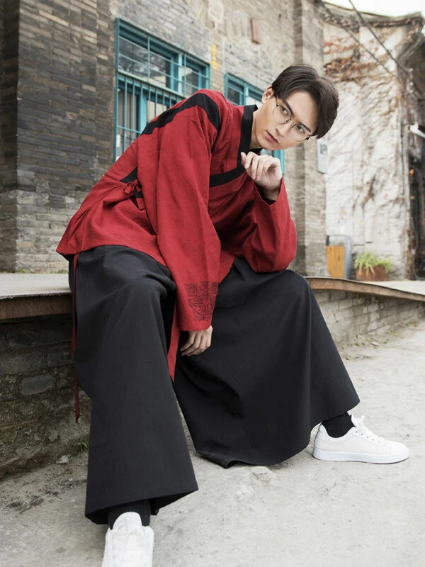 Male Hanfu Red River - Newhanfu 2020