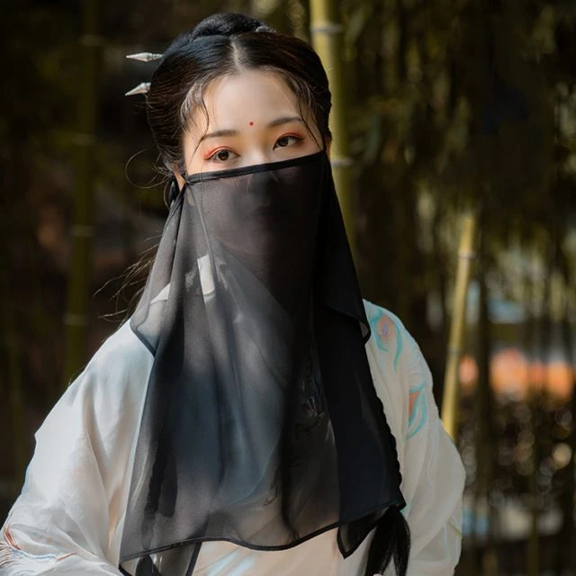 Solid Veil Colorful Women's Hanfu Accessory - Newhanfu 2025