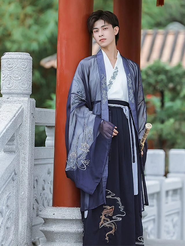 Dragon Fish Wuxia Cosplay Male Hanfu - Newhanfu