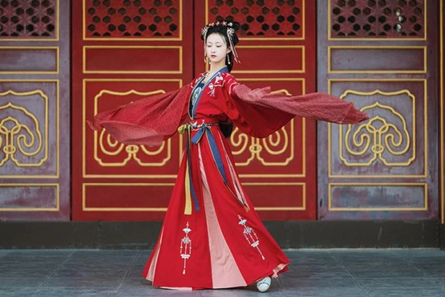 Autumn Princess Red Wedding Hanfu Chinese Dress - Newhanfu