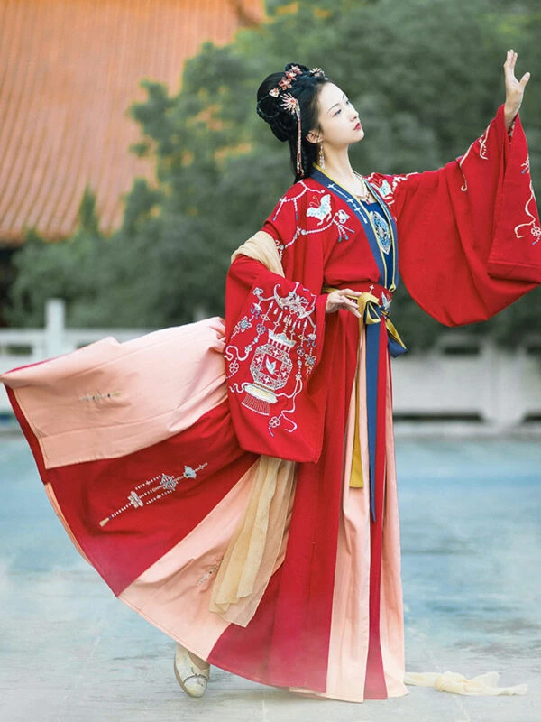 Autumn Princess Red Wedding Hanfu Chinese Dress - Newhanfu