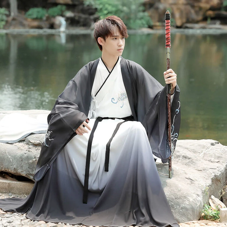 Retro Ink Kirin Men's Hanfu Dress - Newhanfu 2025