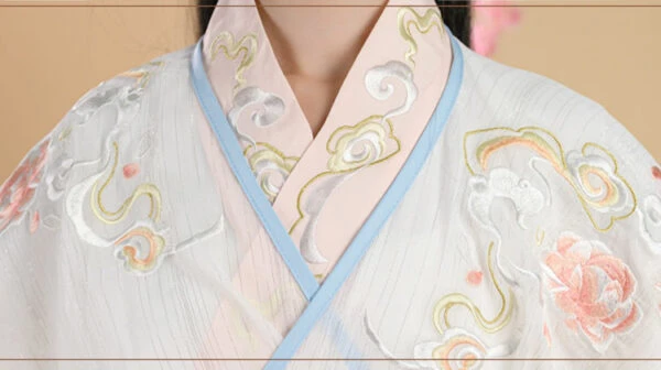 Green & Pink Cotton Rose Hanfu Dress - Newhanfu 2026