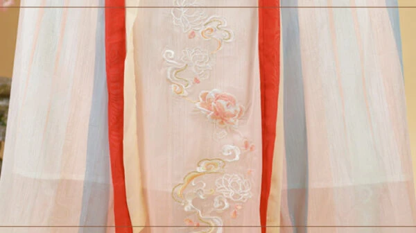 Green & Pink Cotton Rose Hanfu Dress - Newhanfu 2026
