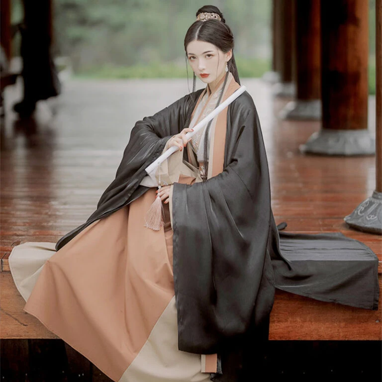 Dark Lotus Jin Dynasty Women's Hanfu Dress - Newhanfu 2025