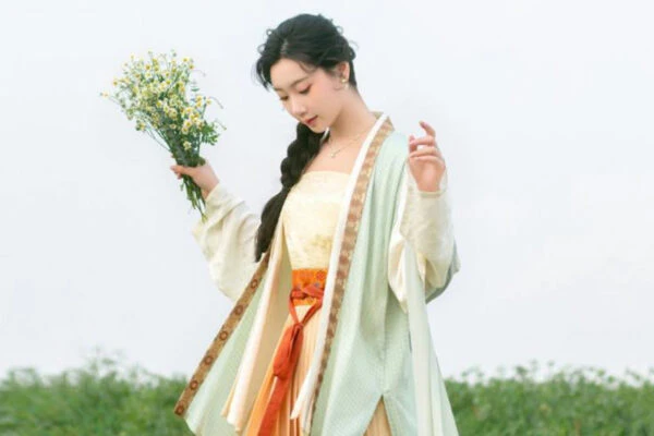 Bright Orange Hanfu Dress You Can Pick From - Newhanfu