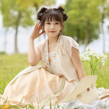 Yellow Hanfu, Royal Gold Color Chinese Dress - Newhanfu