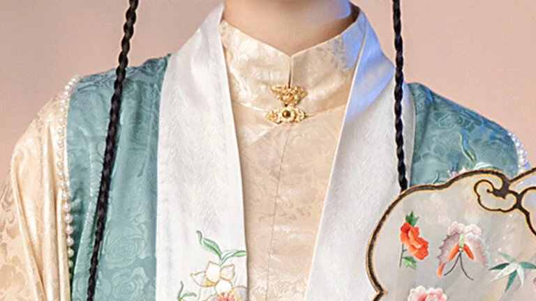 Moon Flower Green Purple Winter Hanfu Dress - Newhanfu 2025