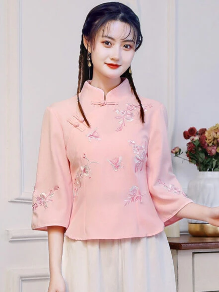 4 Typical Chinese Hanfu Blouse Collar - Newhanfu