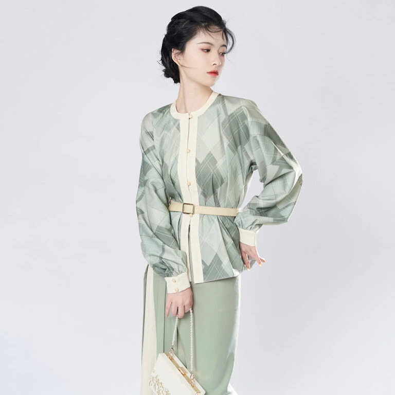 Light, Dark Green Hanfu Dress for Women and Men - Newhanfu