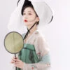 Green Qixiong Shanqun Retro Tang Dress for Spring Day - Newhanfu