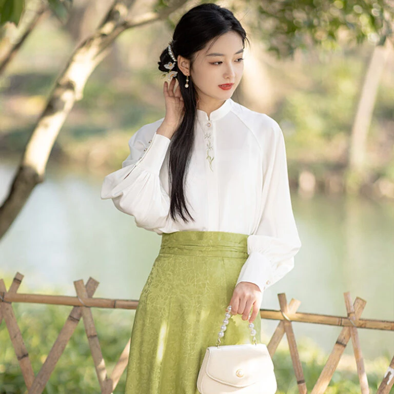 Yellow Hanfu, Royal Gold Color Chinese Dress - Newhanfu