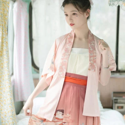 Women Modern Hanfu Short Dress for Summer - Newhanfu