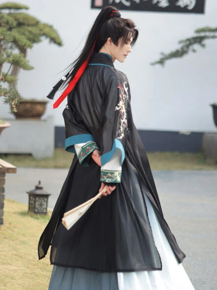 Spring Man Martial Arts Style Qiyao Hanfu Costume - Newhanfu