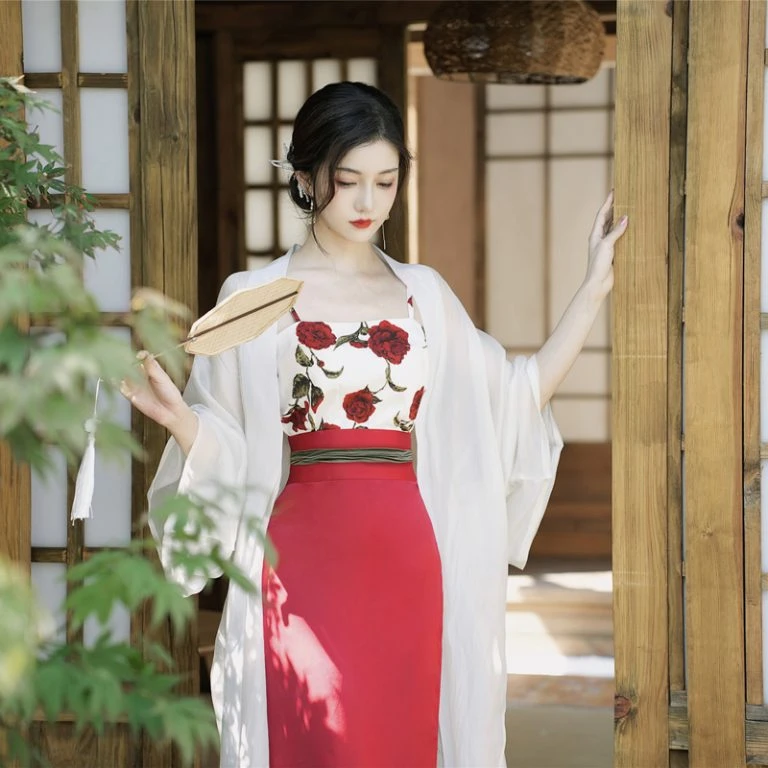 Classic Red Hanfu Chinese Dress for Women - Newhanfu