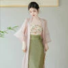 Light, Dark Green Hanfu Dress for Women and Men - Newhanfu