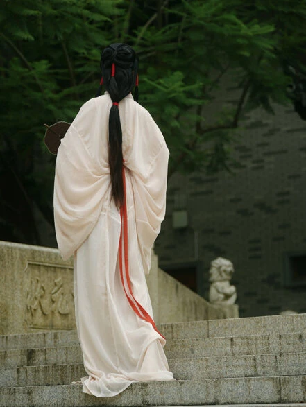 Han Dynasty Hanfu Robe Retro Zhiju Large Size Red Dresses - Newhanfu