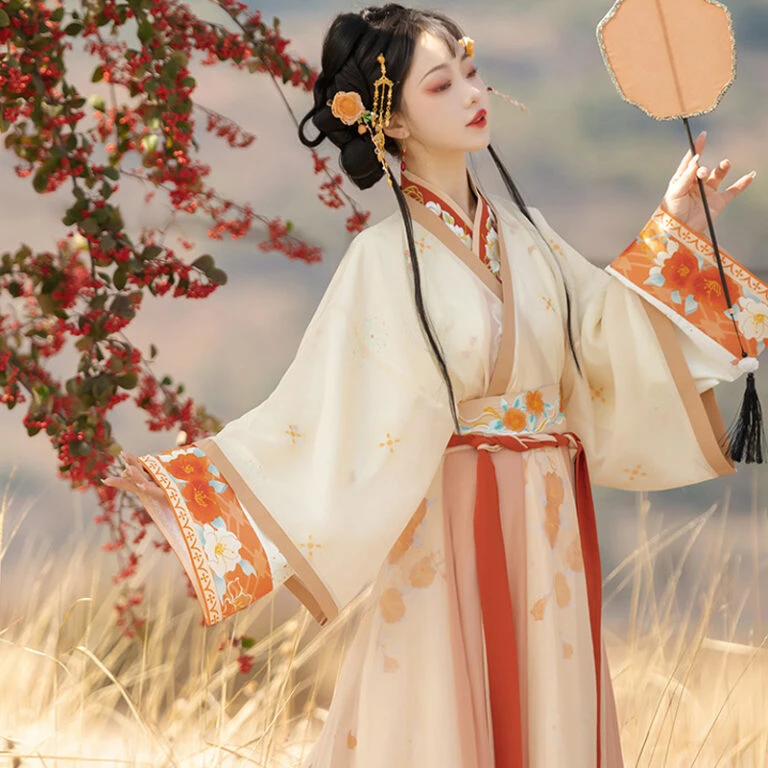 Women Wei Jin Qiyao Hanfu Autumn Casual Ruqun Dress - Newhanfu