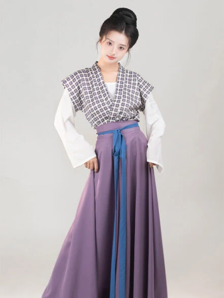 Tang Qiyao Hanfu Women's Autumn Beizi Daily Suit - Newhanfu