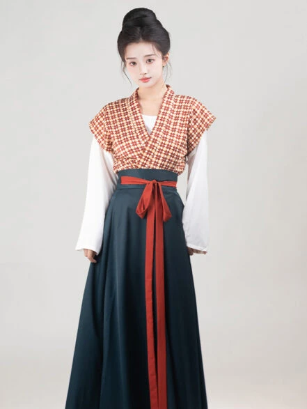 Tang Qiyao Hanfu Women's Autumn Beizi Daily Suit - Newhanfu